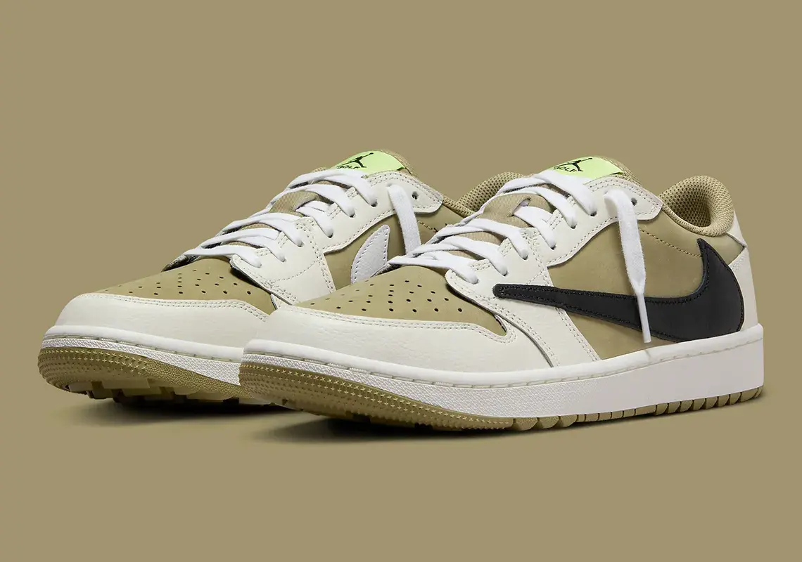 Travis Scott Unveils a New Olive Spin on Air Jordan 1 Low OG Golf ... Travis Scott Unveils a New Olive Spin on Air Jordan 1 Low OG Golf ...